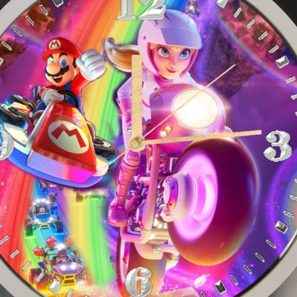 Princess Peach | Wall Decor | Princess Peach Wall Clock | Poshmark